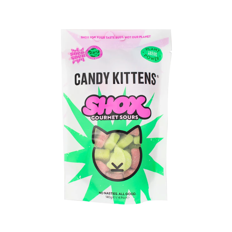 Candy Kittens Shox Gourmet Gummies - 140g – Vegan Supply
