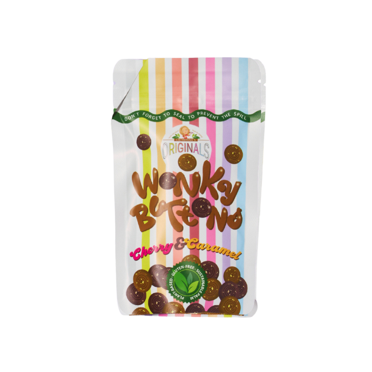 Catherine's Originals Caramel & Dark Chocolate Cherry Buttons - 100g – Vegan Supply