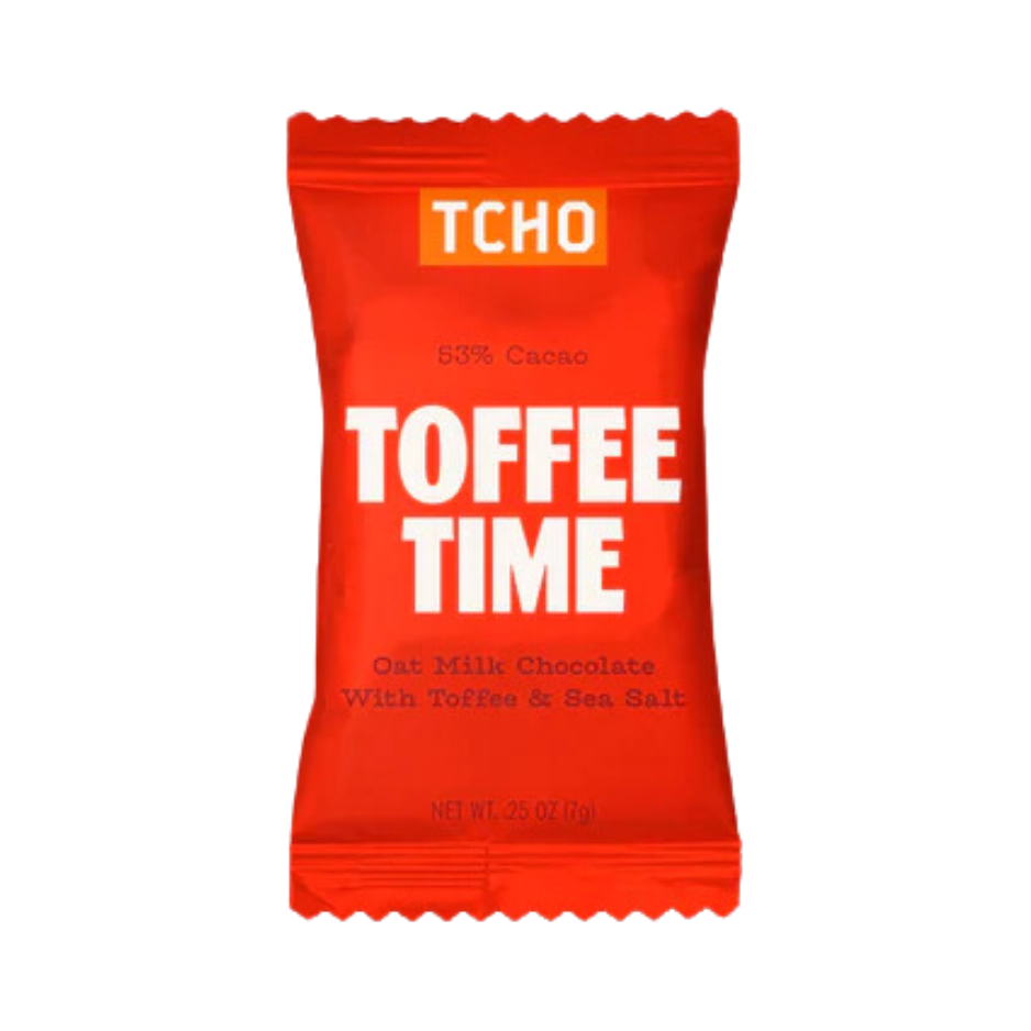 TCHO Toffee Time Oat Milk Chocolate Mini Bar - 7g – Vegan Supply