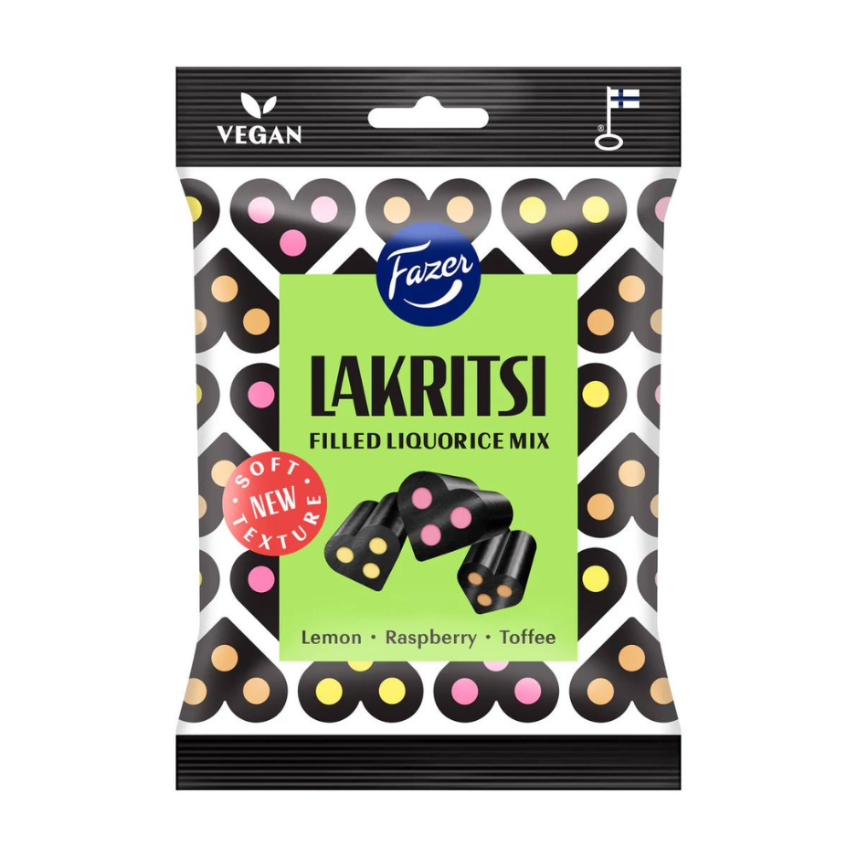 Fazer Lakritsi Filled Liquorice Mix - 140g – Vegan Supply