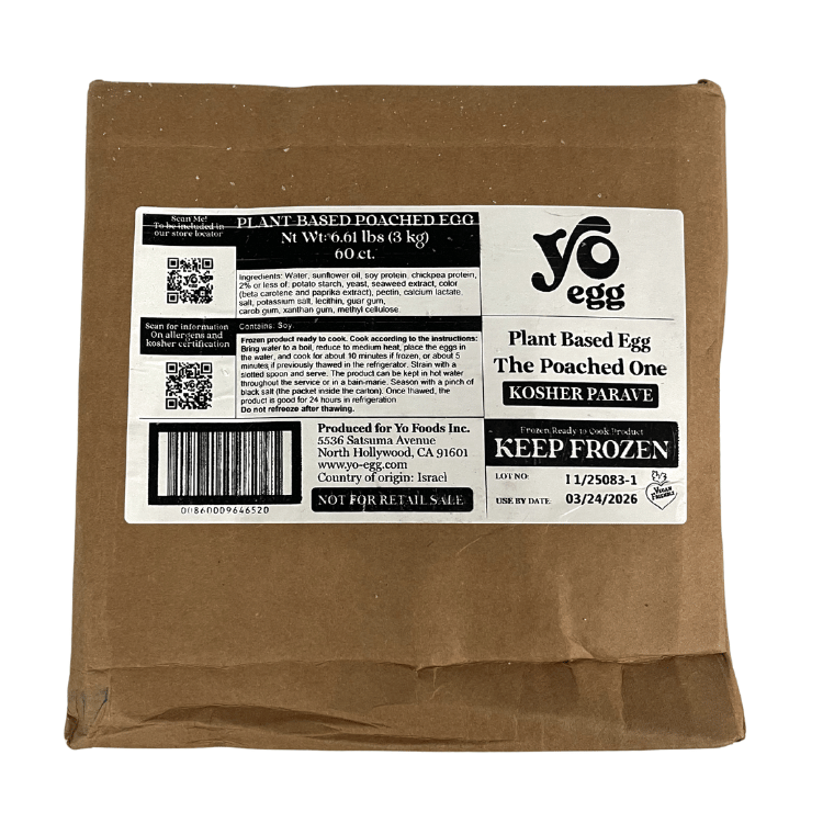 Yo Egg The Poached One Food Service - 60ct – Vegan Supply