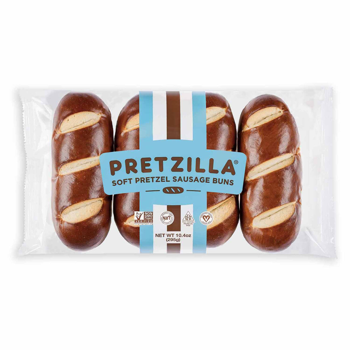 Pretzilla Soft Pretzel Sausage Buns - 295g – Vegan Supply